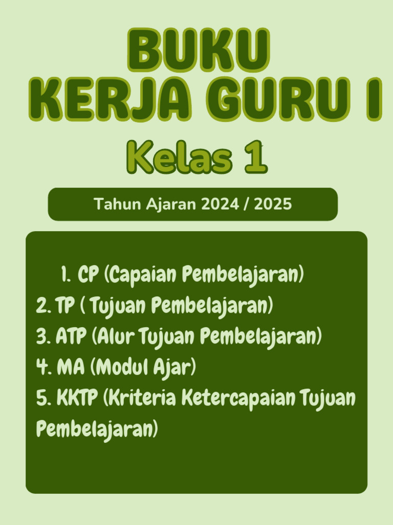 Sampul Buku Modul Ajar IPA Hijau Ilustrasi Sederhana | PDF