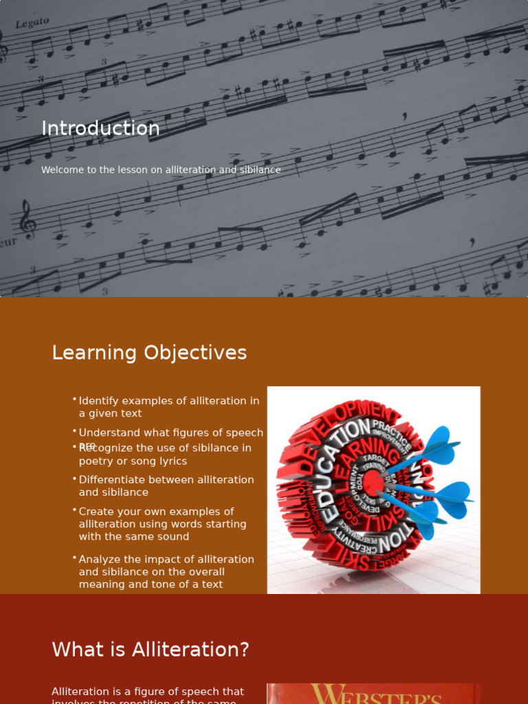 Alliteration & Sibilance | PDF