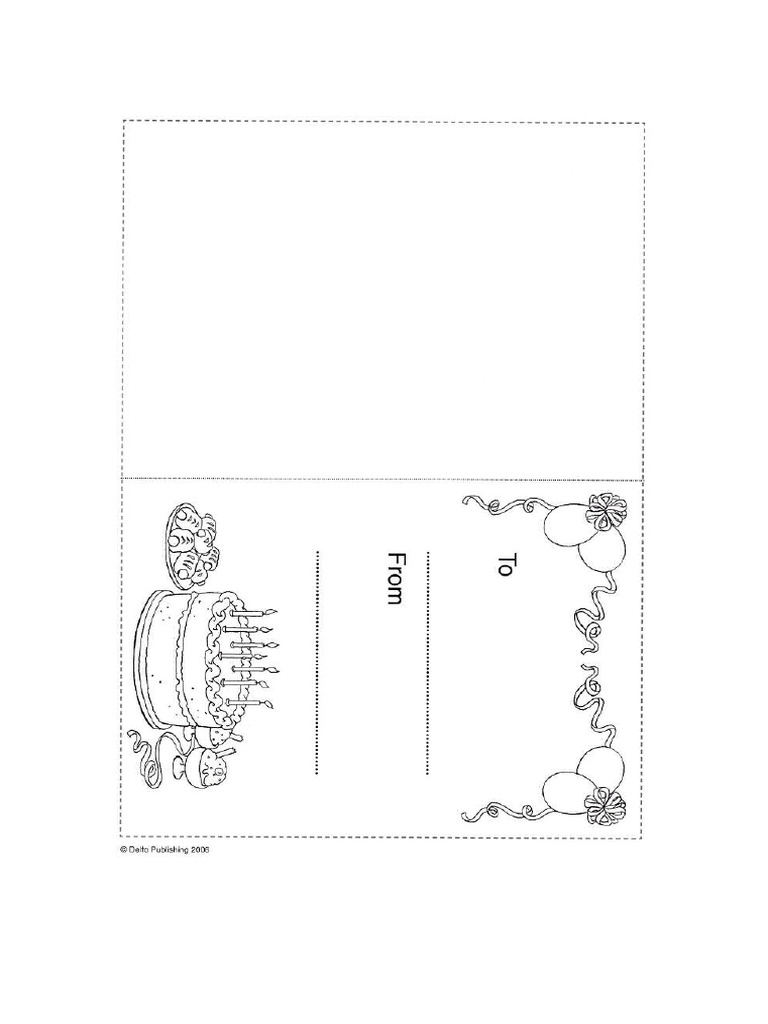 birthday card cut out | PDF