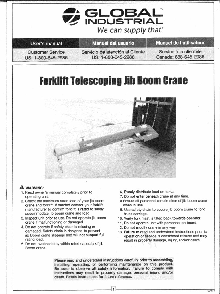 04-Global Industrial Jib Boom | PDF