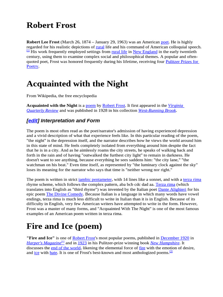 Robert Frost | PDF