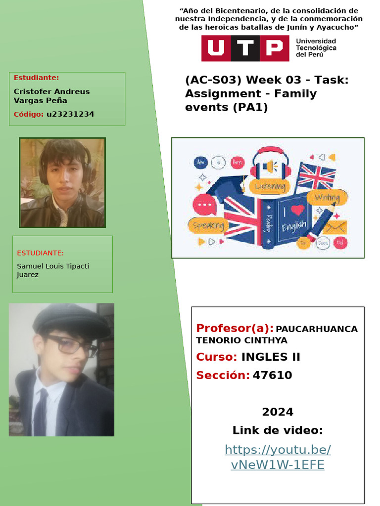 (AC-S03) Week 03 - Task - Assignment - Family Events (PA1) | PDF (AC-S03) Week 03 - Task - Assignment - Family Events (PA1) | PDF