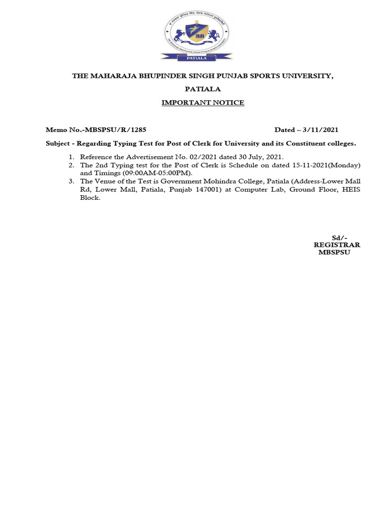 2 nd-Typing-Test | PDF | Identity Document | Government And Personhood