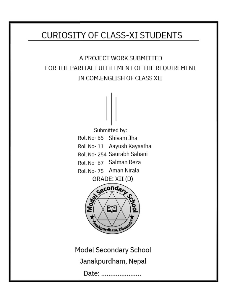 English Project 1 PDF | PDF