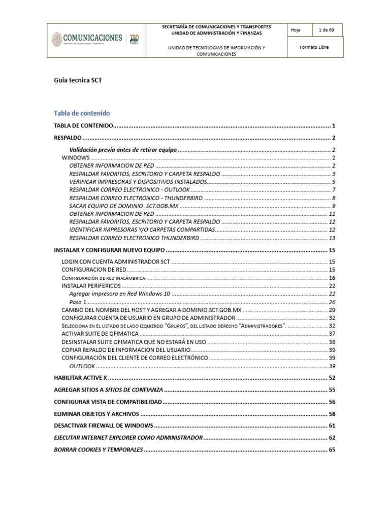 Guia Tecnica Instalacion SCT | PDF
