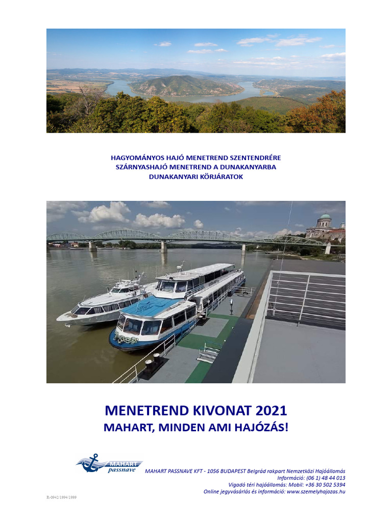 MAHART-menetrend-2024 | PDF