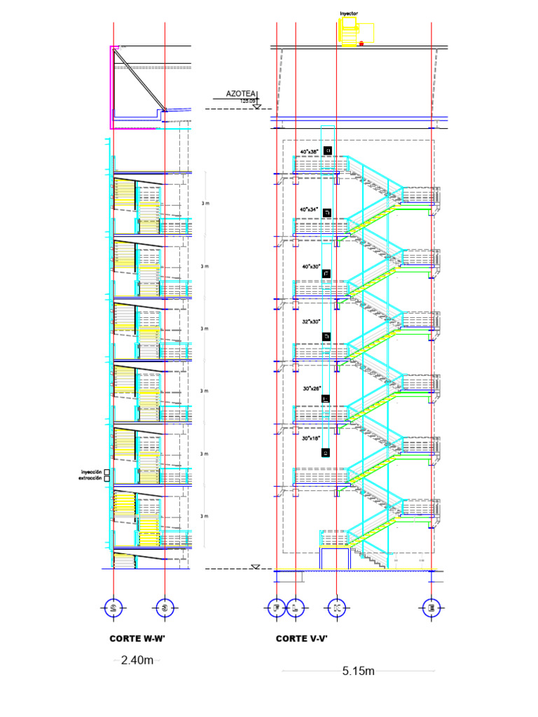Escalera Presurizada, Propuesta A | PDF