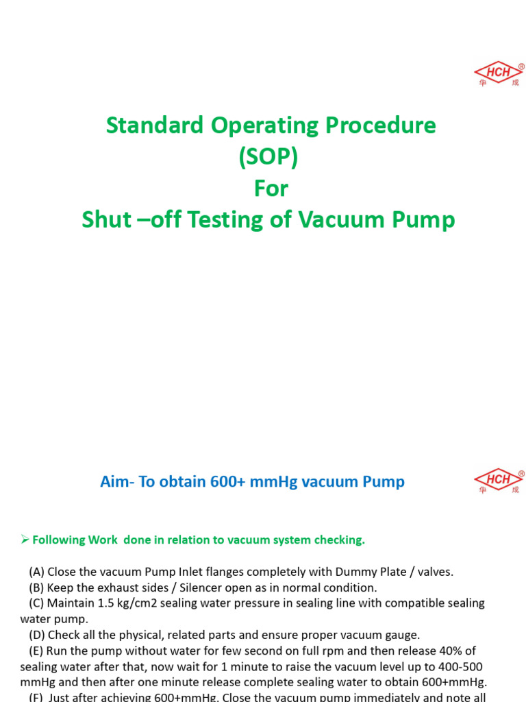 SOP For Shut Off | PDF