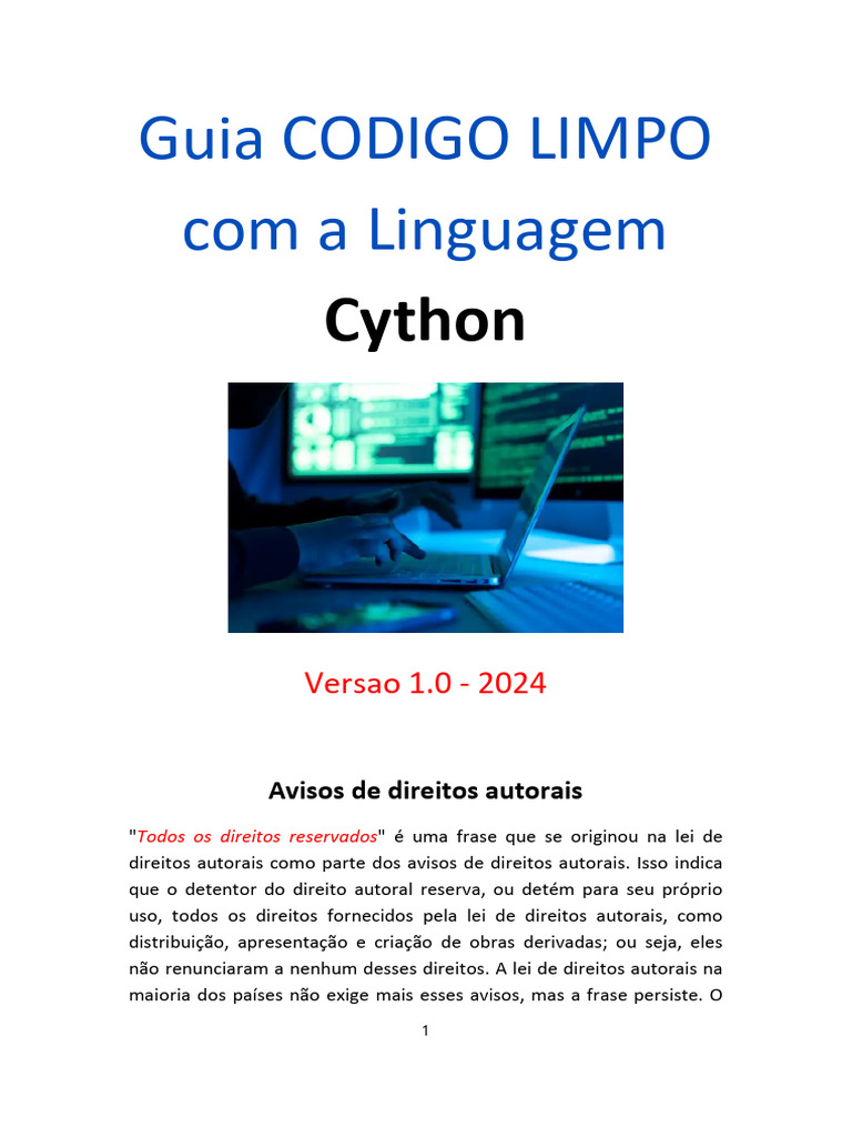 Guia CODIGO LIMPO Com A Linguagem Cython | PDF