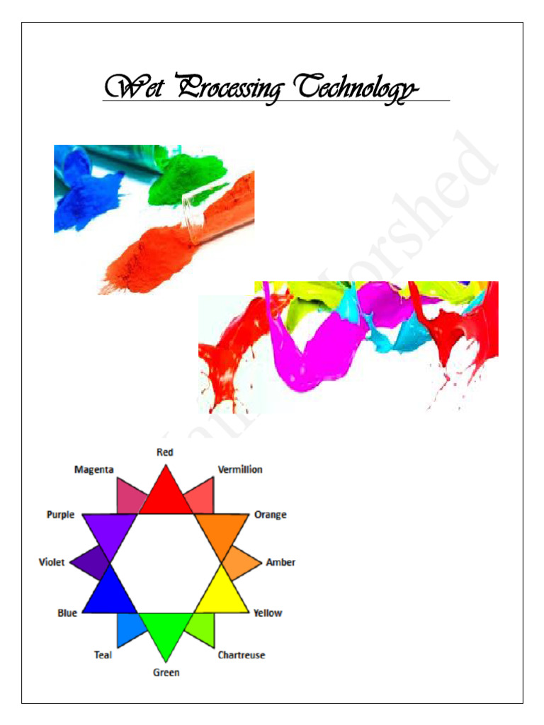1) Lecture of textile coloration-3 | PDF