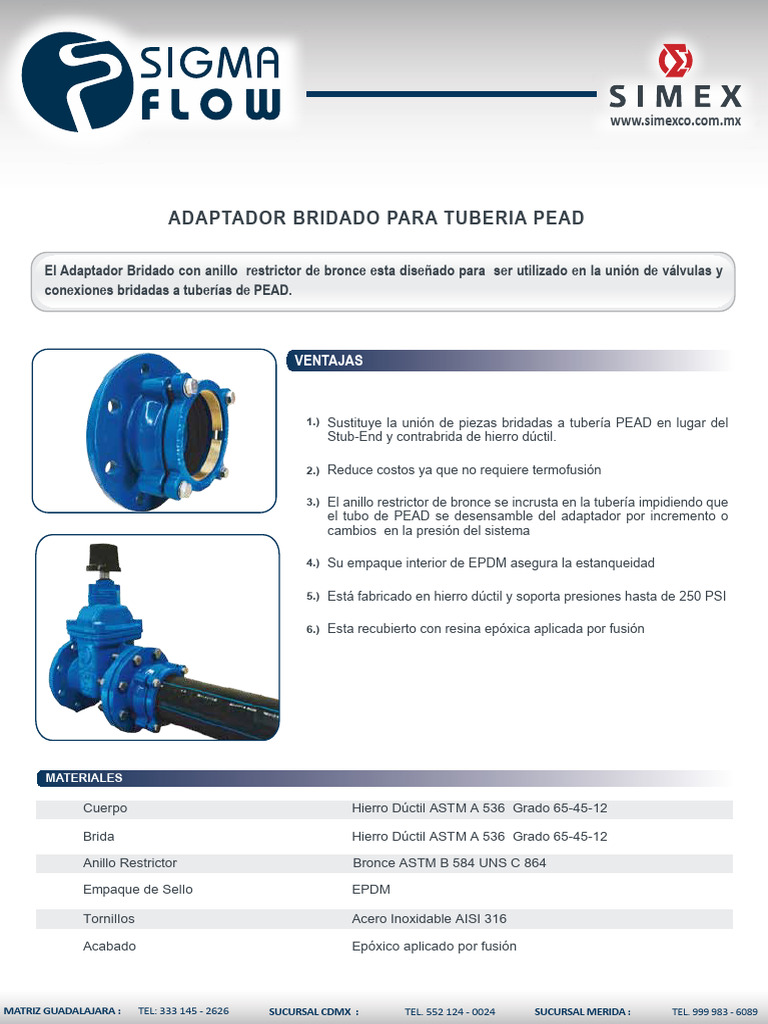 Adaptador Bridado PEAD | PDF