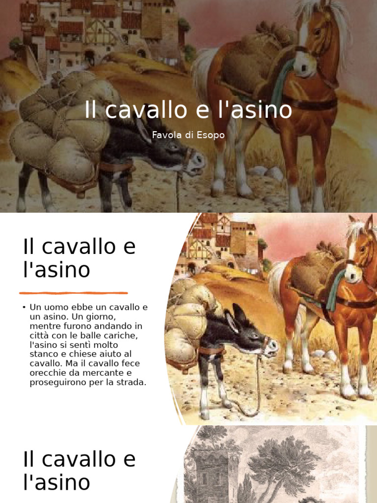 Il Cavallo e L'asino | PDF