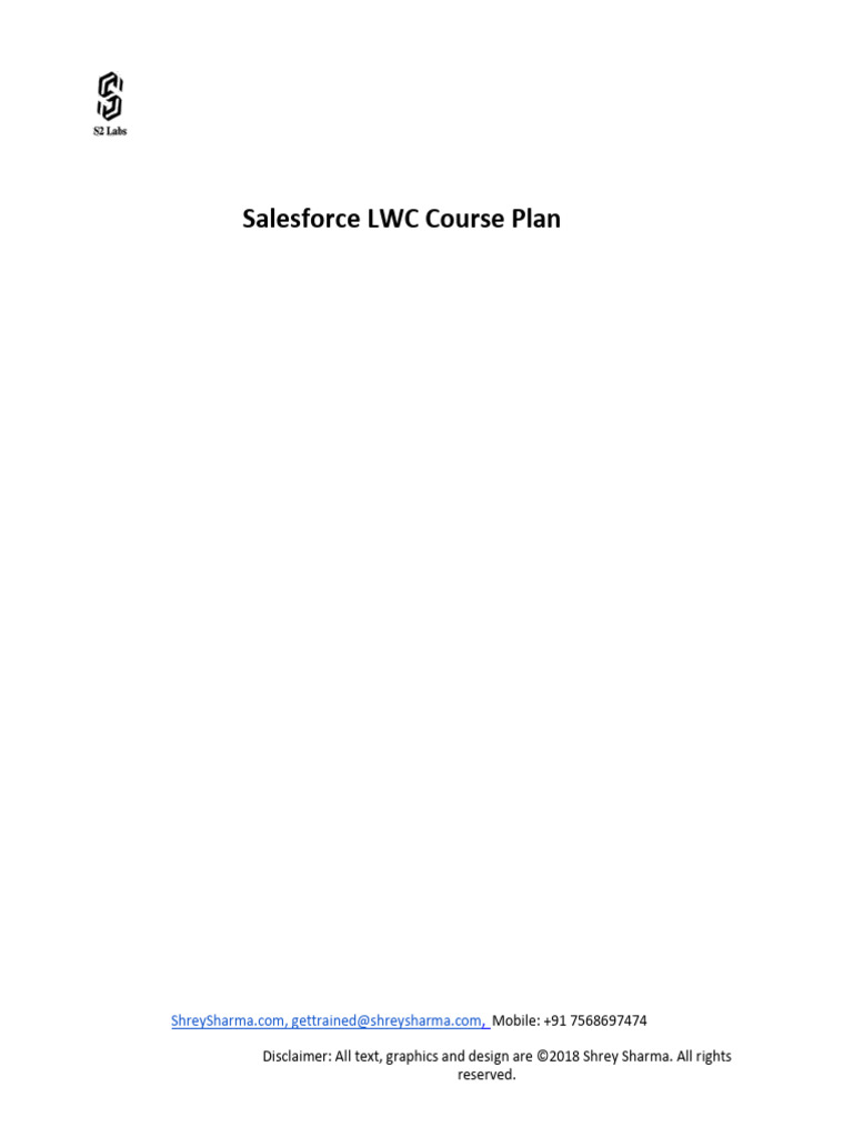 Salesforce Training - LWC | PDF