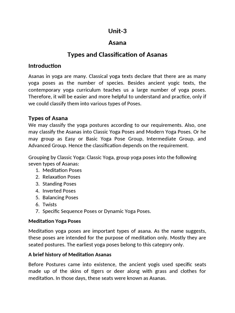 Module-2 Asana and Pranayama | PDF | Asana | Prana