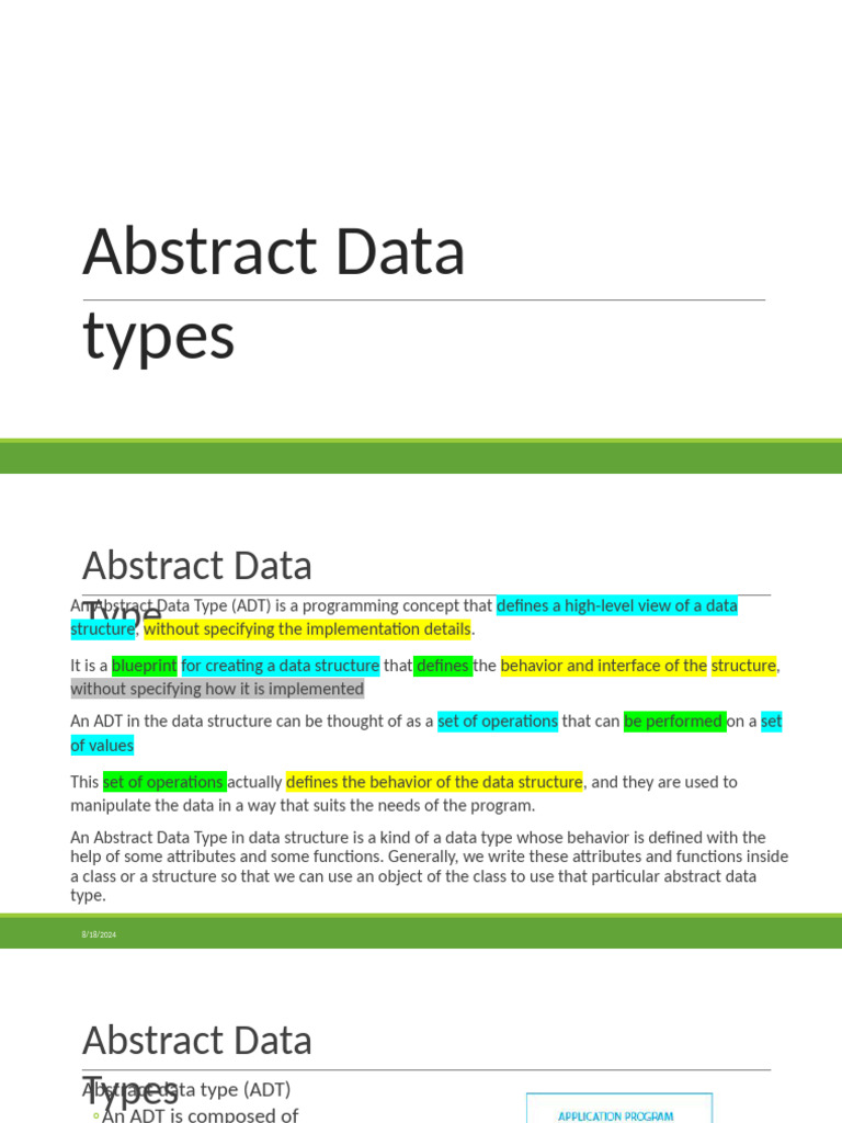 Abstract Data Types | PDF