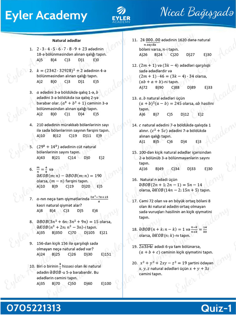 Natural D DL R | PDF