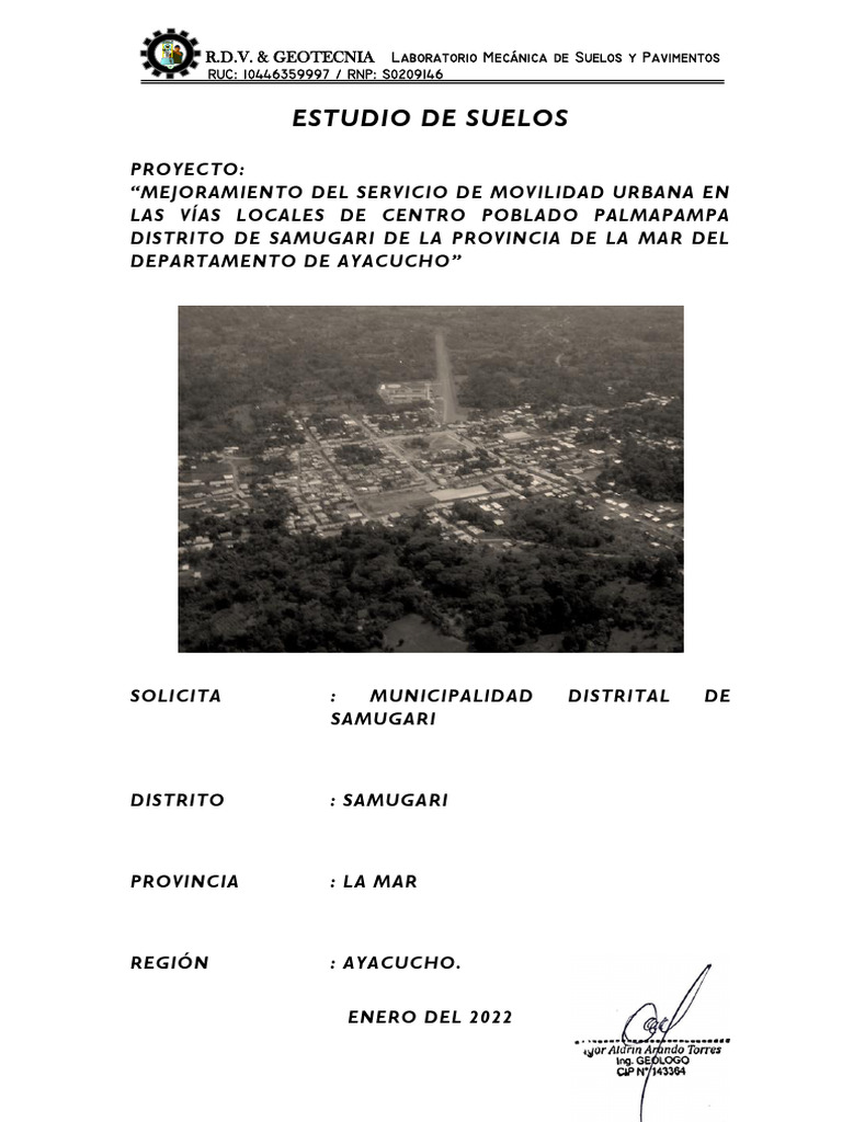 Estudio de Suelos | PDF