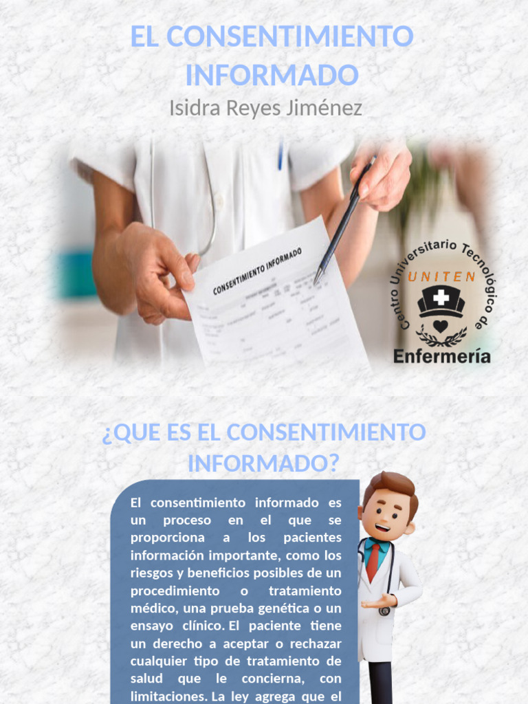 Consentimiento Informado en Salud | PDF | Consentimiento informado ...