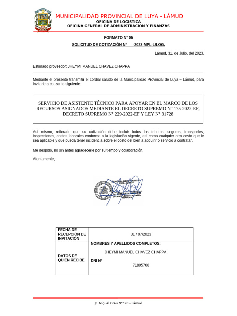 Formatos Cotización 2023 Verdadero-1 | PDF