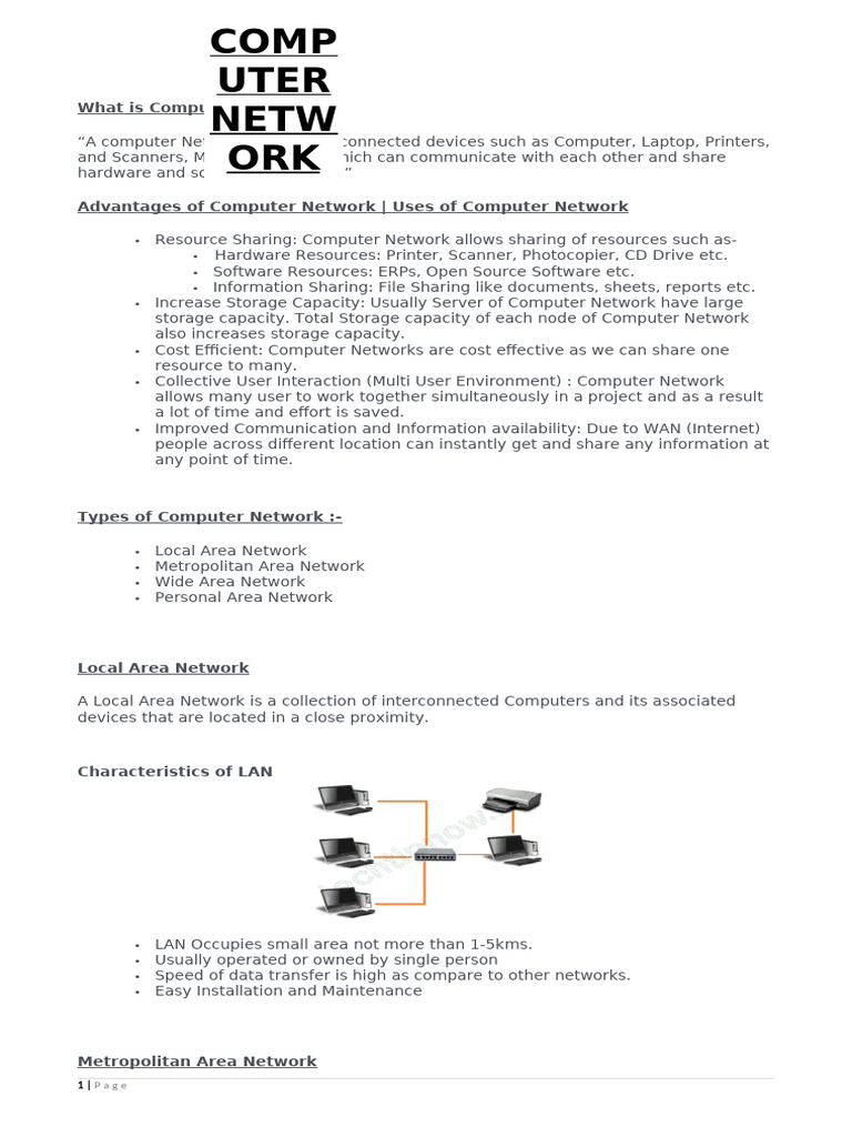 Computer Network WORD | PDF