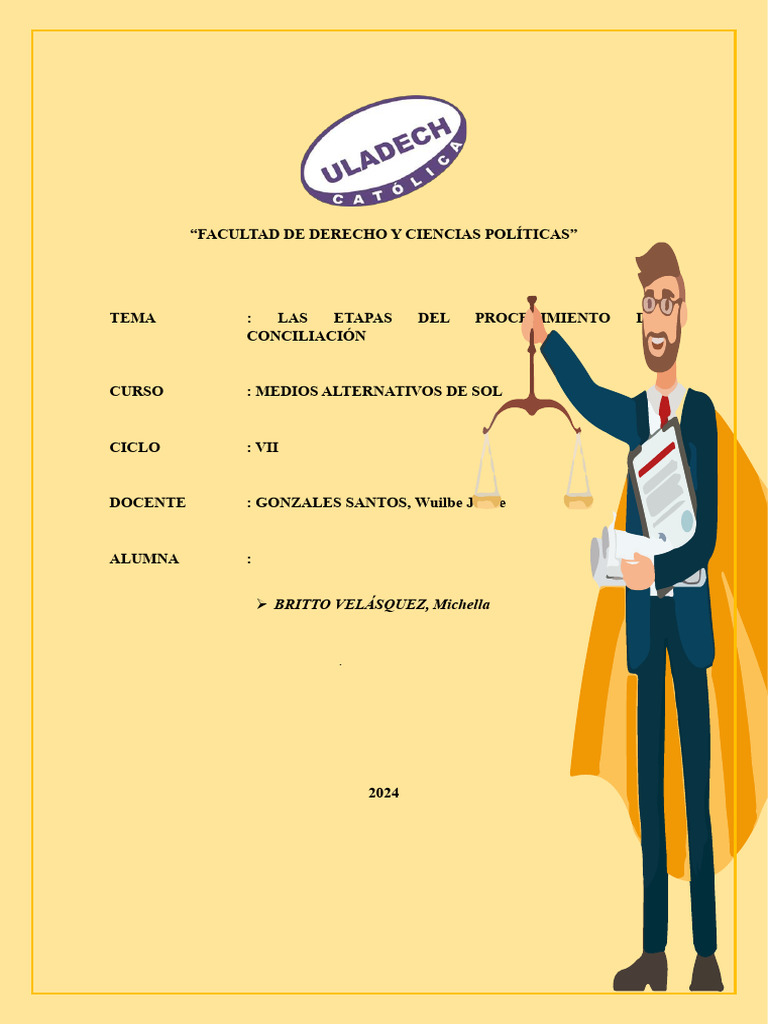 Las Etapas Del Procedimiento de Conciliación Medios Alternativos | PDF ...