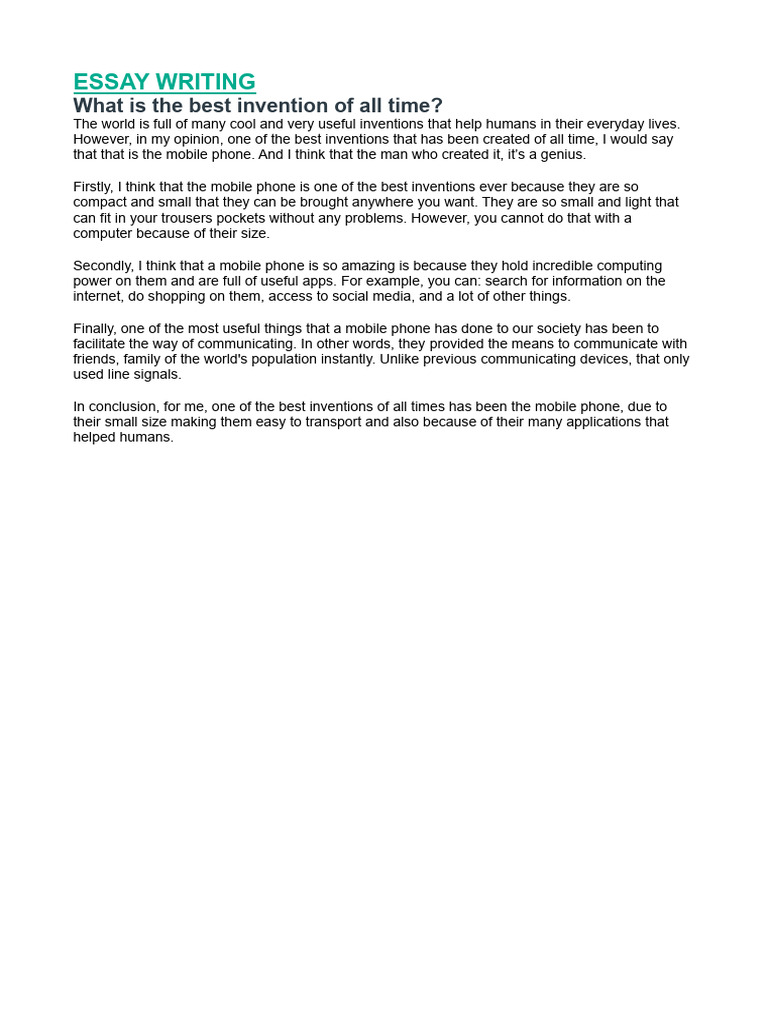 Best Invention Ever | PDF