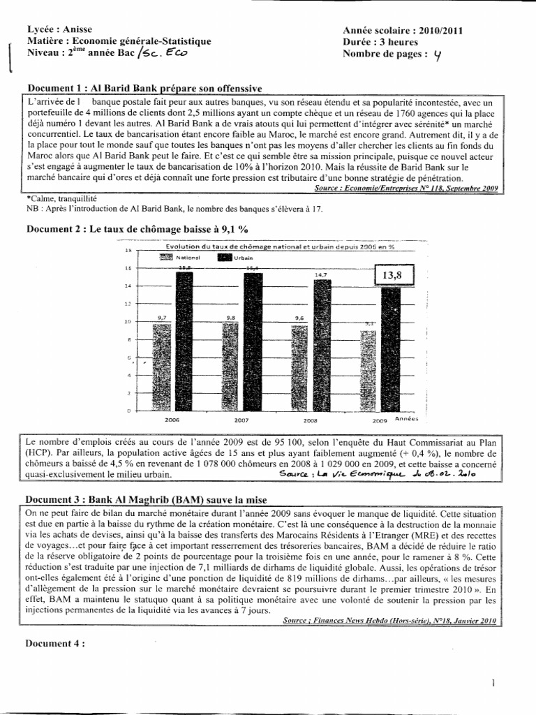 2BAC S-Eco EGS-ex2 | PDF