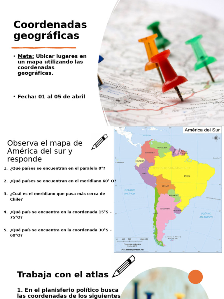 PPT Clase Coordenadas Geográficas | PDF