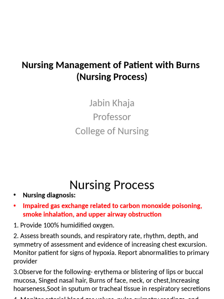 Burns.pptx( Nursing Process) | PDF