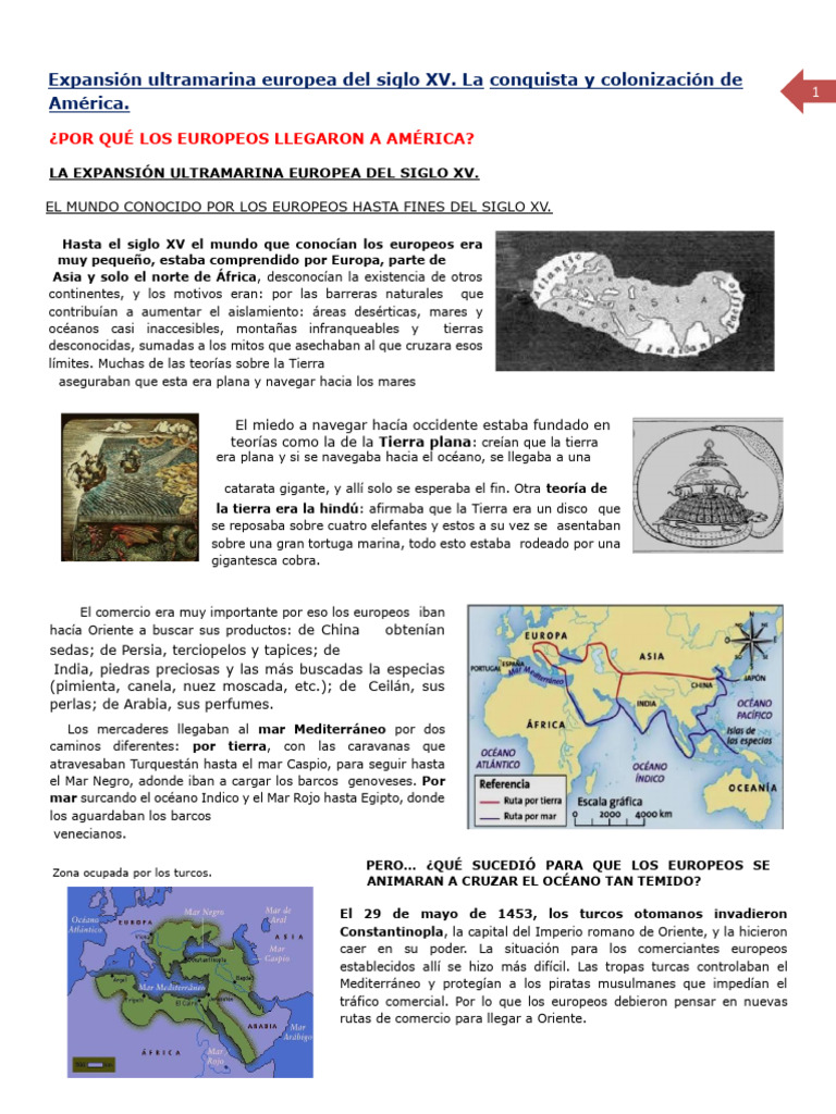 Expansión Ultramarina Europea Del Siglo XV 1eros | PDF