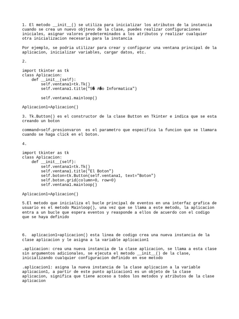 Cuestionario Prueba de Tkinter, Diaz y Bellu | PDF