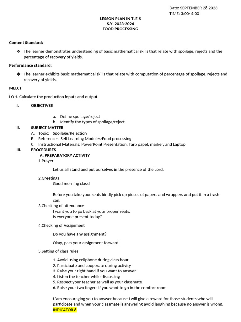 Lesson Plan | PDF