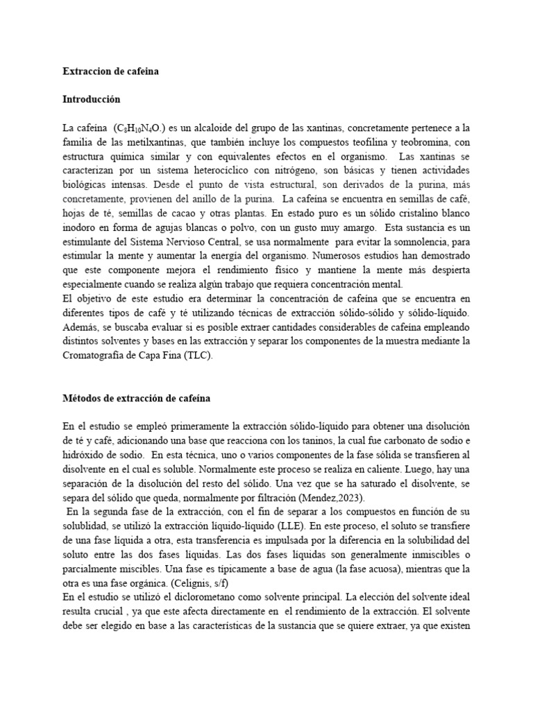 Actividad Cafeina Pdf
