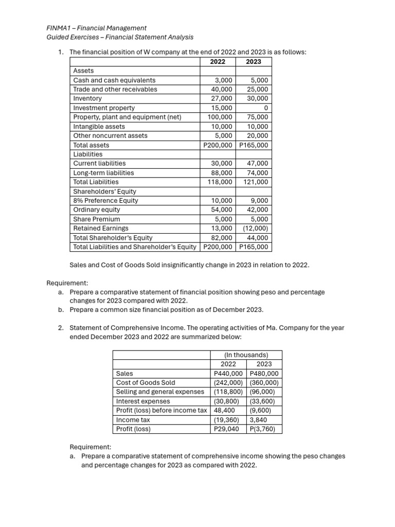 Guided-Exercises-Financial-Statement-Analysis | PDF