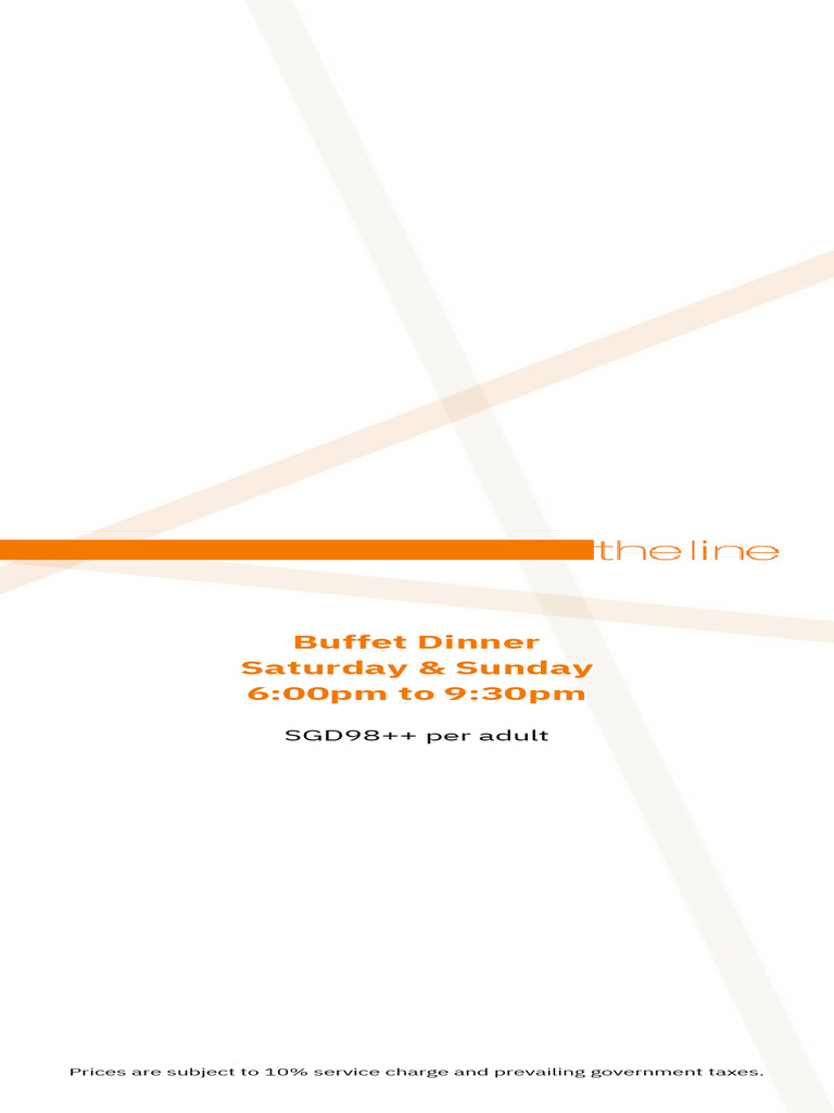 0616 TL Dinner Buffet Menu | PDF