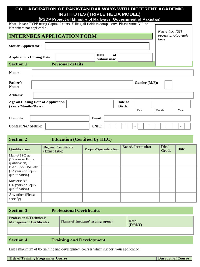 AppForm Internees | PDF