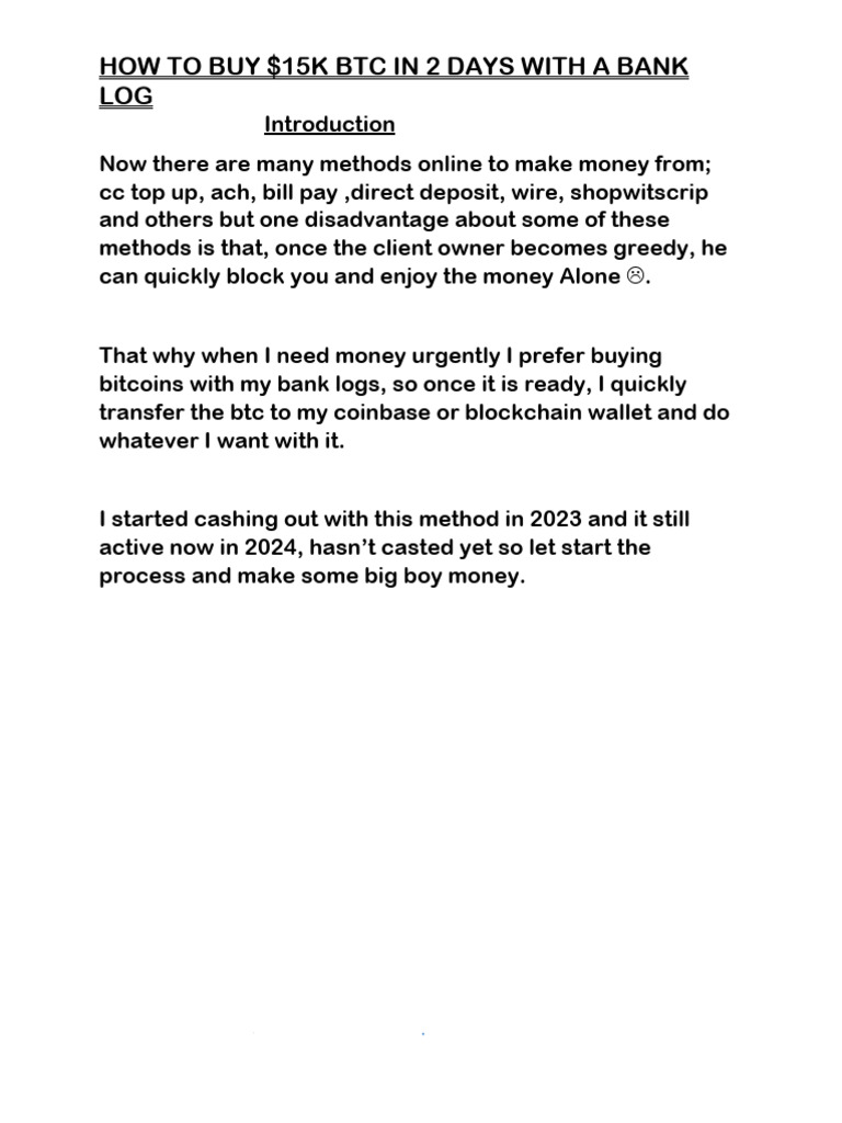 BTC With Log Part 1 | PDF