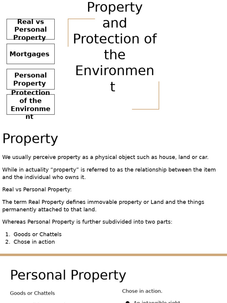 Chapter 14. Real-Personal Property | PDF