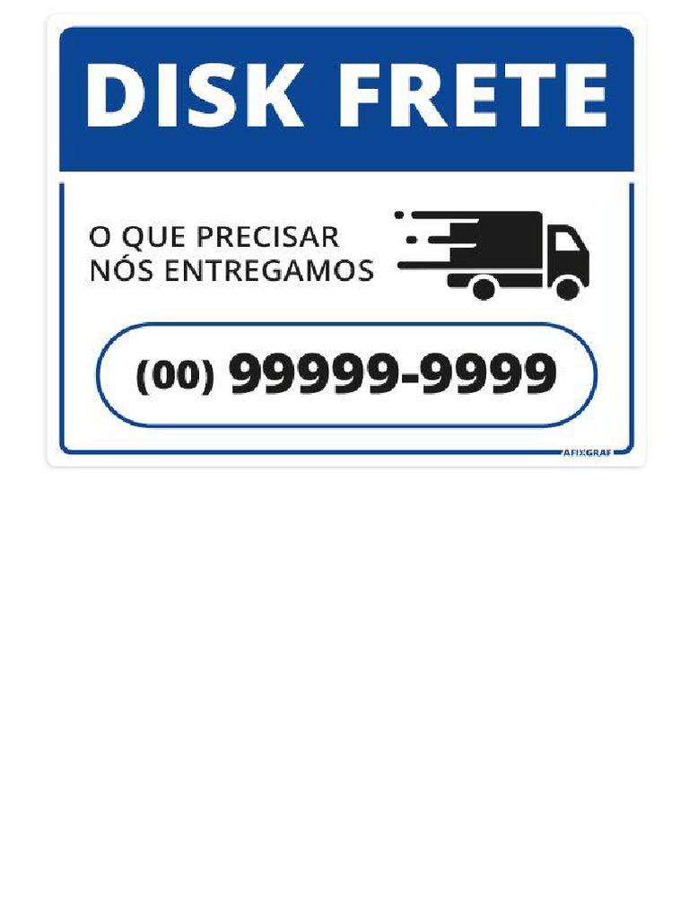 Placa Frete | PDF