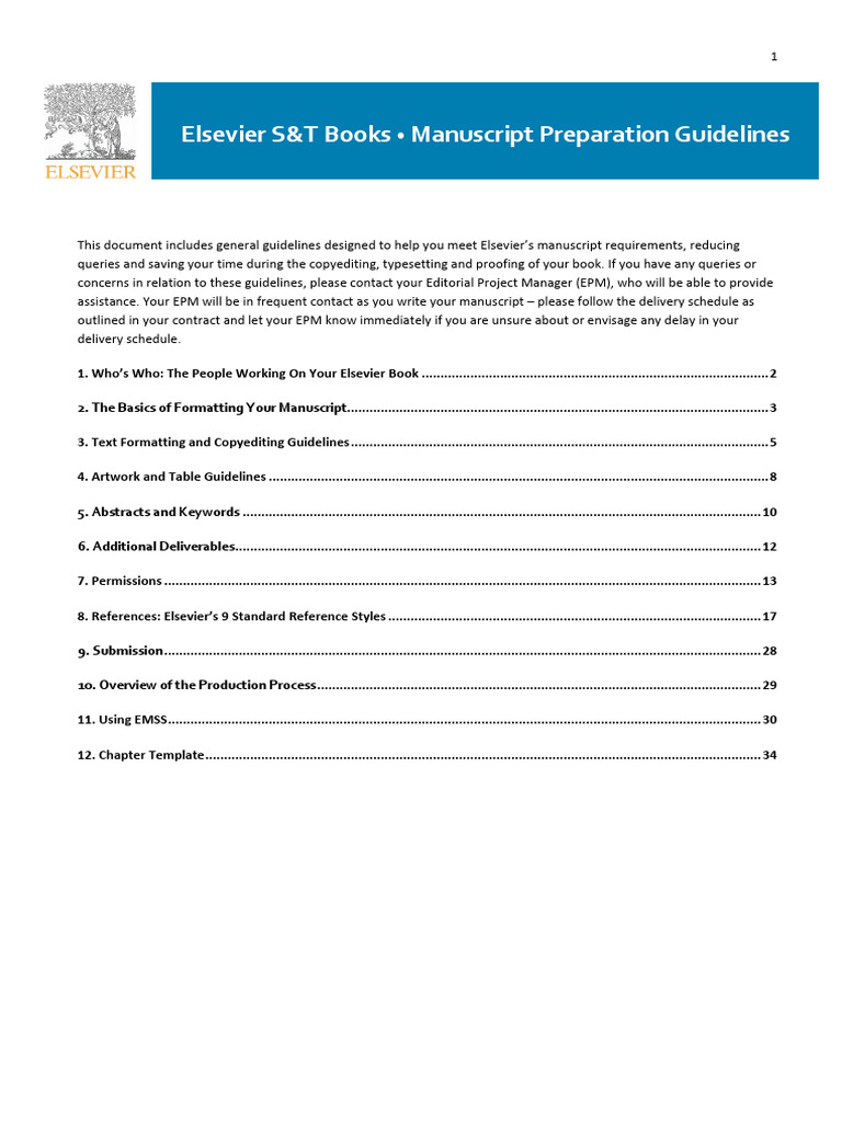 Manuscript Writing Guidelines | PDF