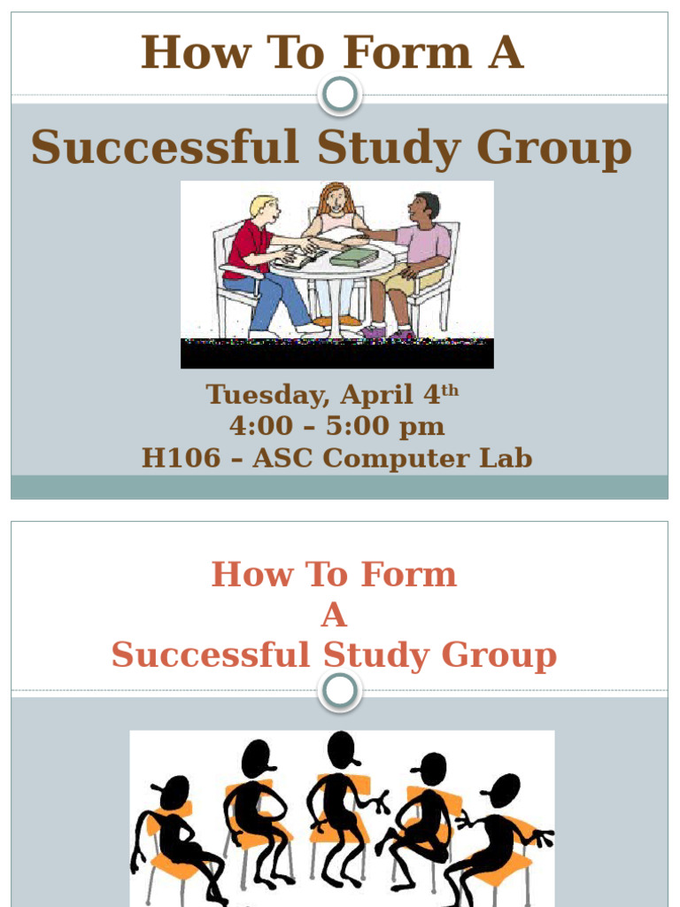 How To Form A Study Group | PDF