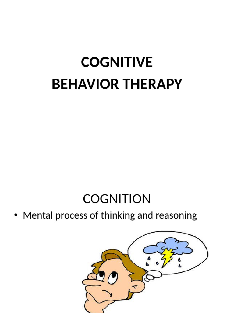 Cognitive Therapy | PDF