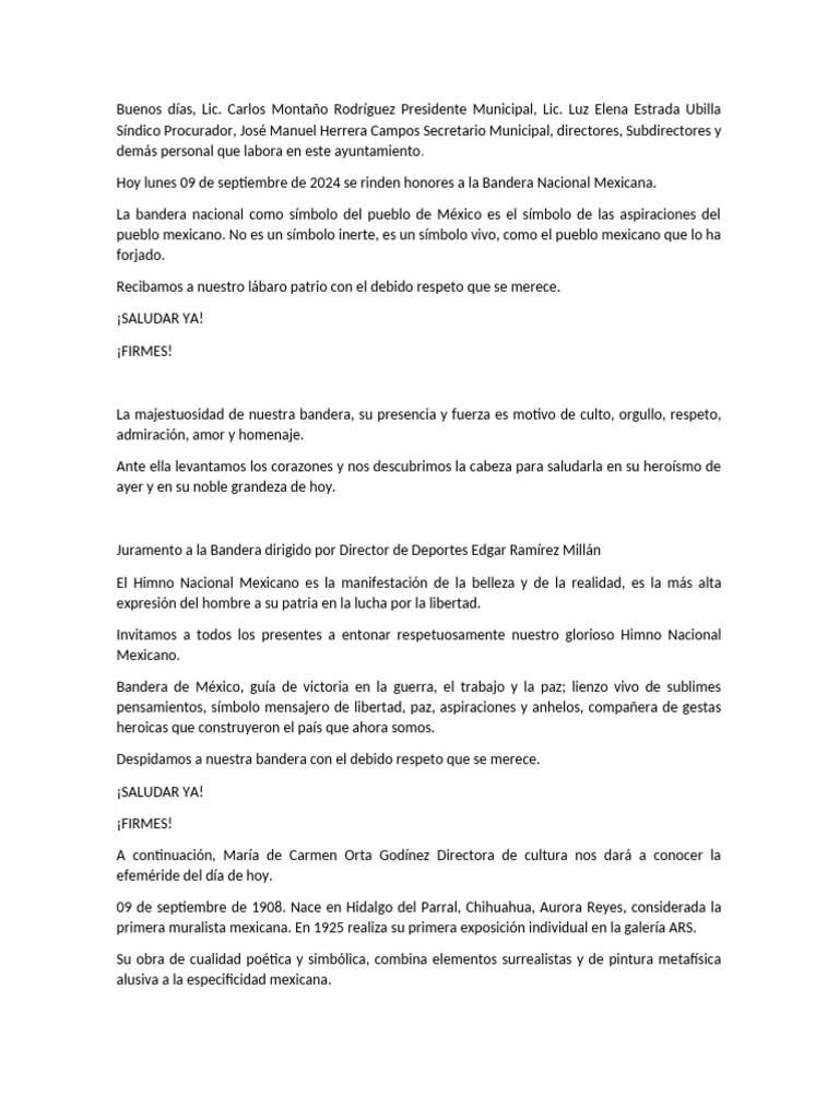 Programa Homenaje | PDF