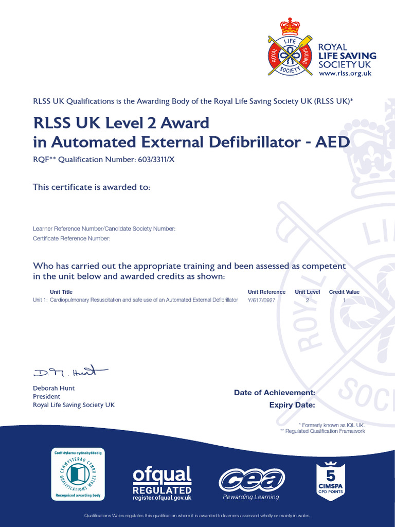 Automated External Defibrillator - AED | PDF