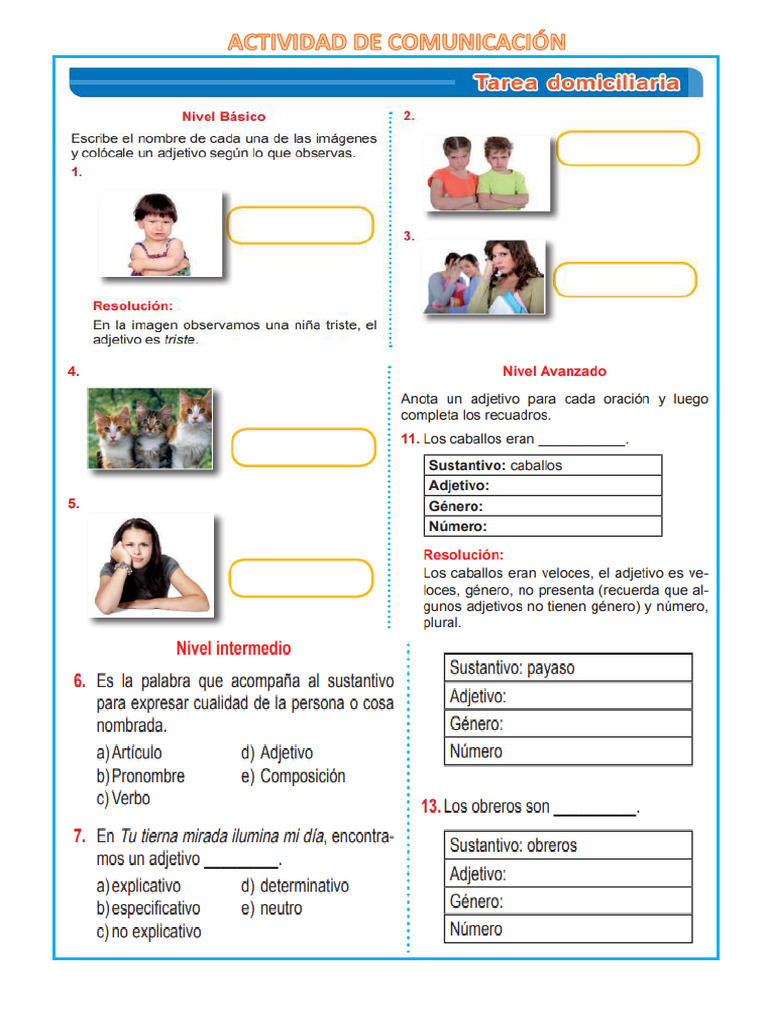 Ficha de Trabajo 12 - 16 Agost | PDF