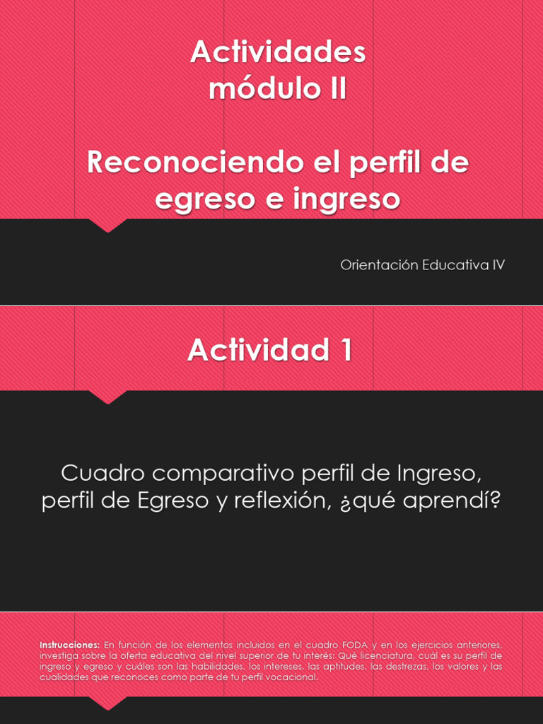 Actividades Modulo II | PDF