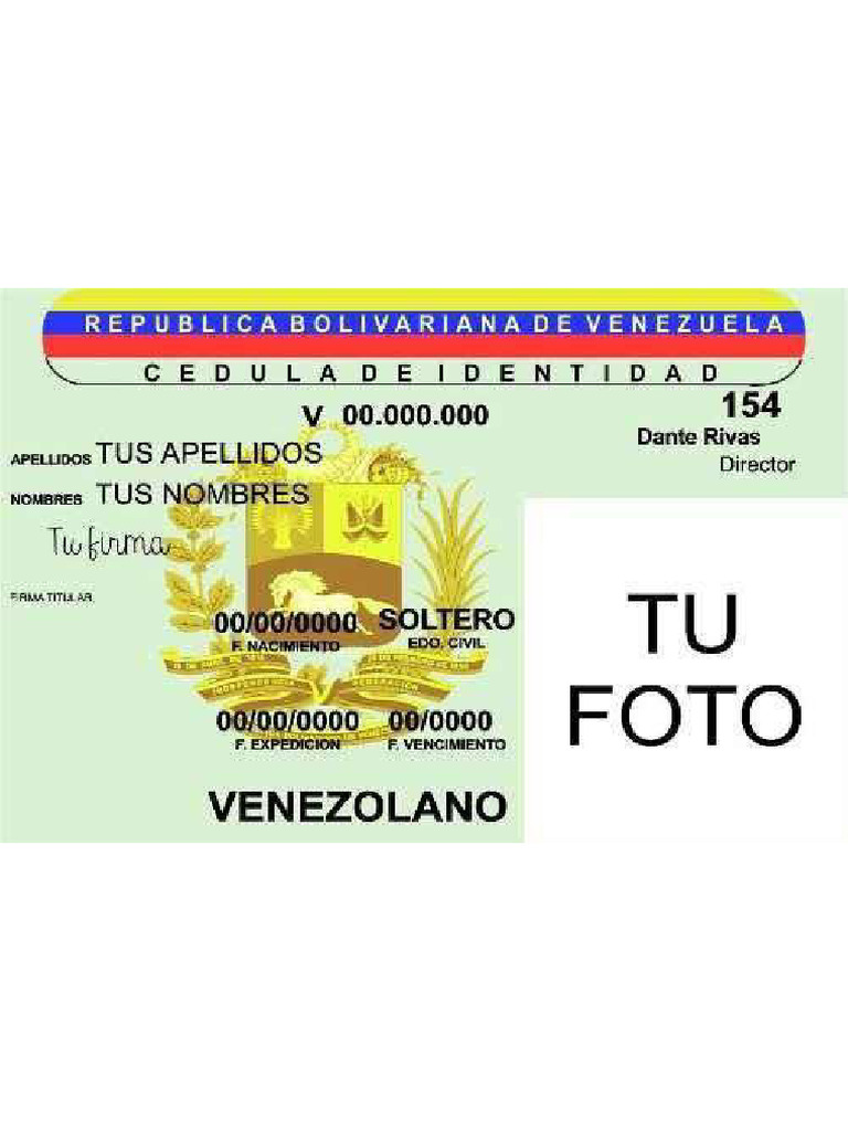 formato cedula | PDF