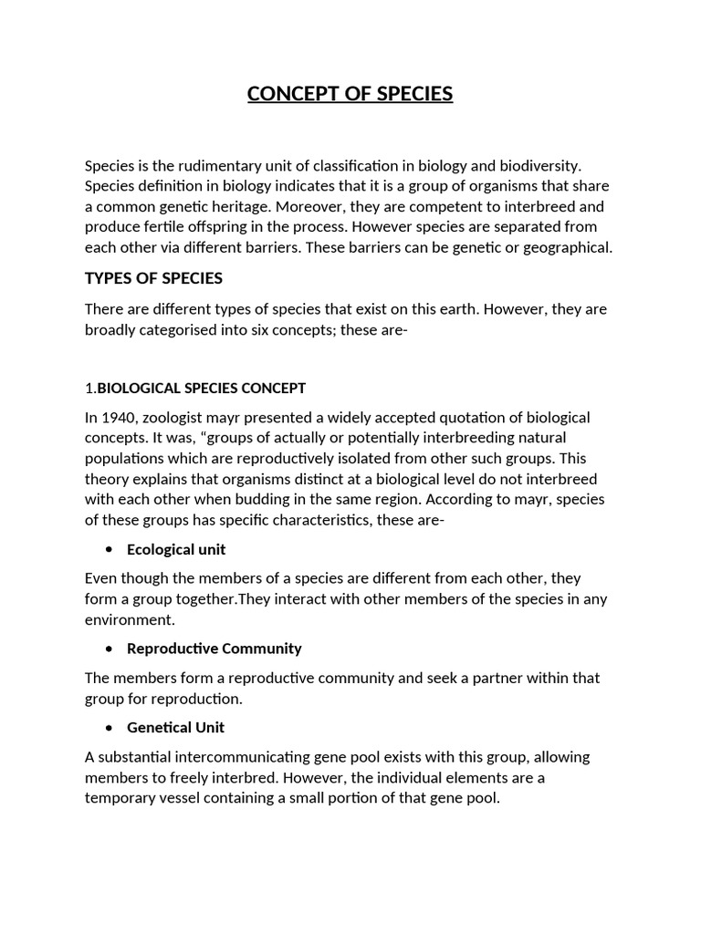 Biological Classification-2 | PDF | Species | Biology