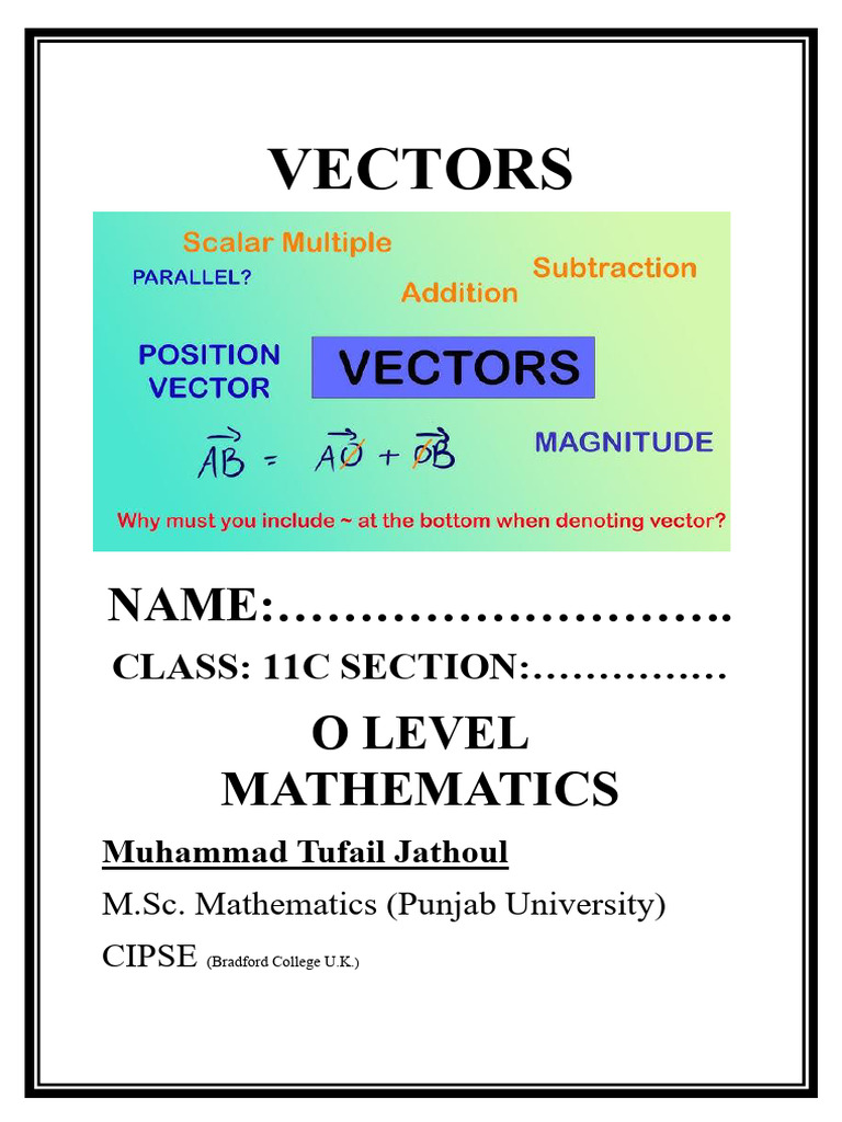 Vector Worksheet 2024 | PDF | Teaching Methods & Materials | Computers
