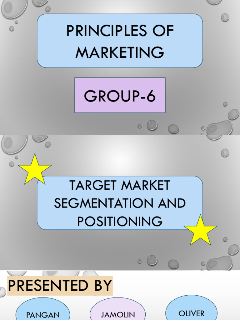 Principles of Marketing Lesson 6 | PDF